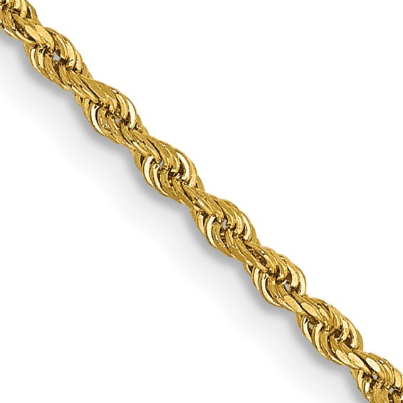 Gold Chains – Tagged "diamond cut rope chain"– Rondels Jewelry ...