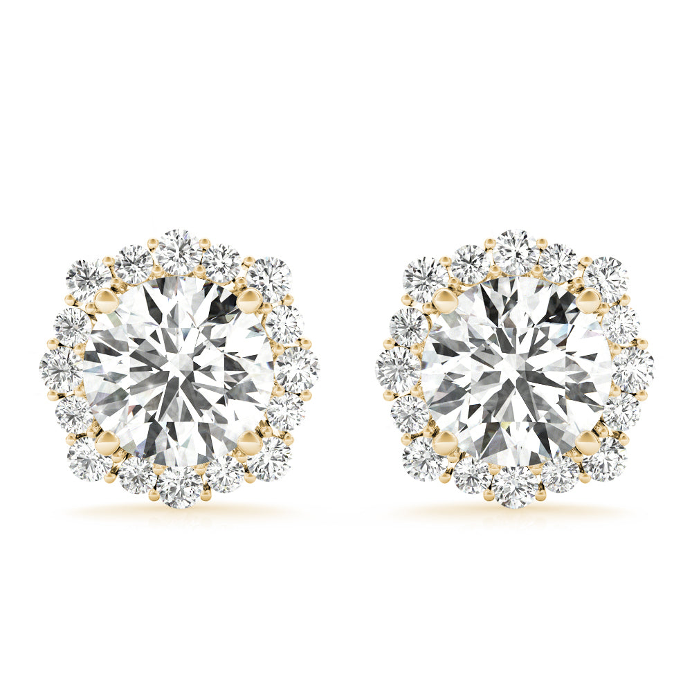14K Diamond Accent Stud Diamond Earring – Rondels Jewelry | Engagement ...
