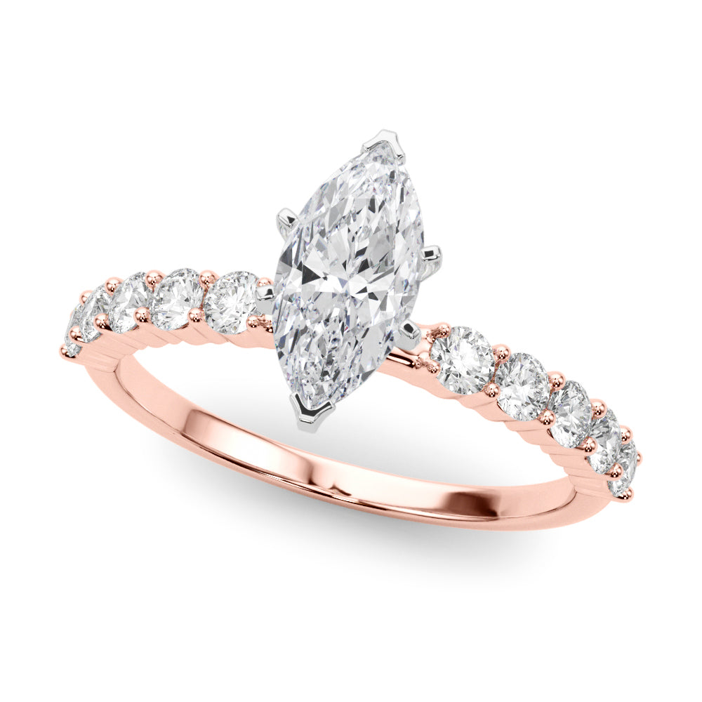 14K Prong Set Engagement Ring – Rondels Jewelry | Engagement Rings ...