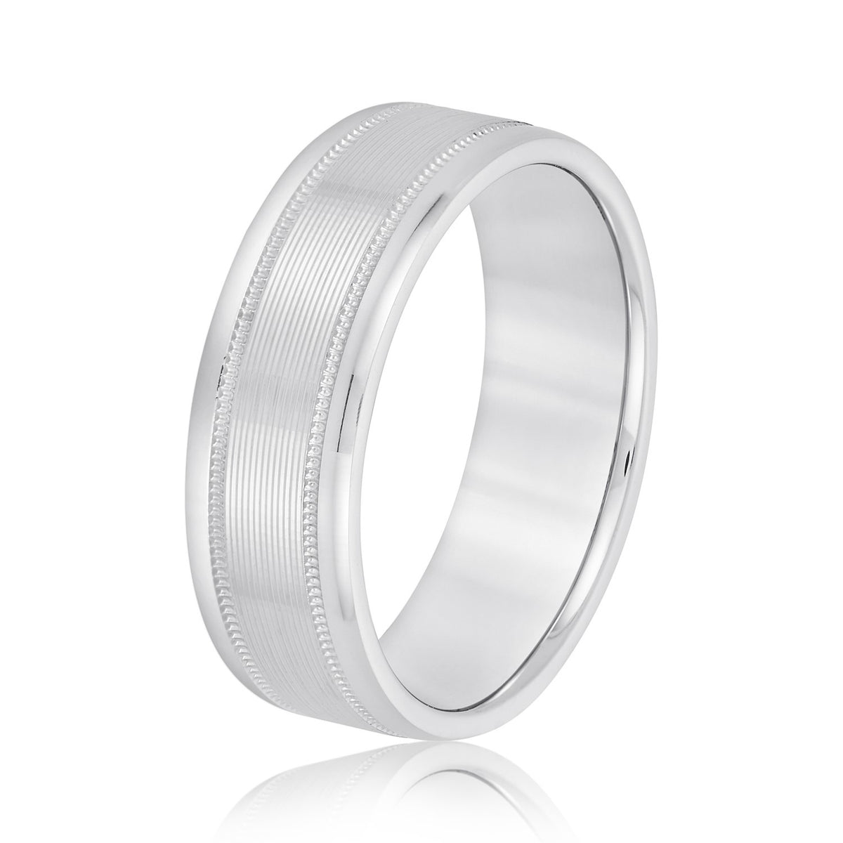 14k Rigged Mens Wedding Band 6mm – Rondels Jewelry | Engagement Rings ...
